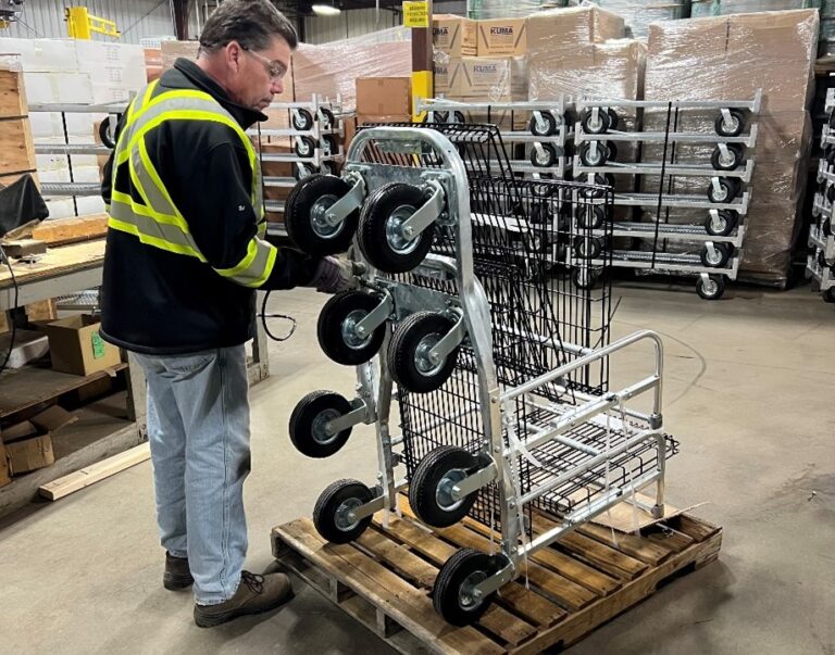 Wellmaster Provides Nesting Carts to Local Food Bank